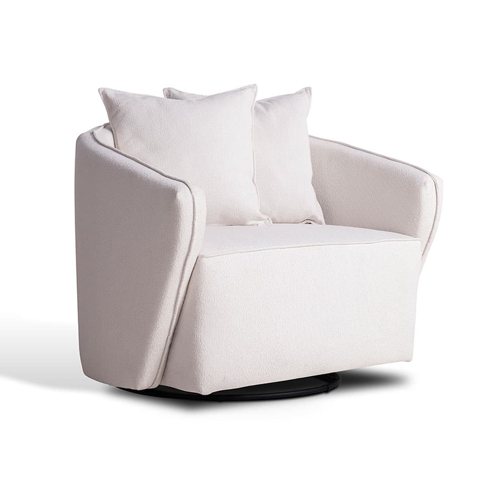 Poltrona Alice Veludo Bege