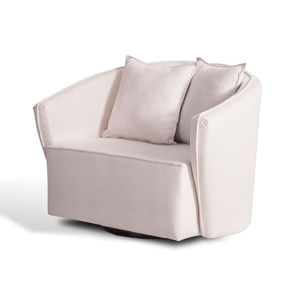 Poltrona Alice Veludo Bege